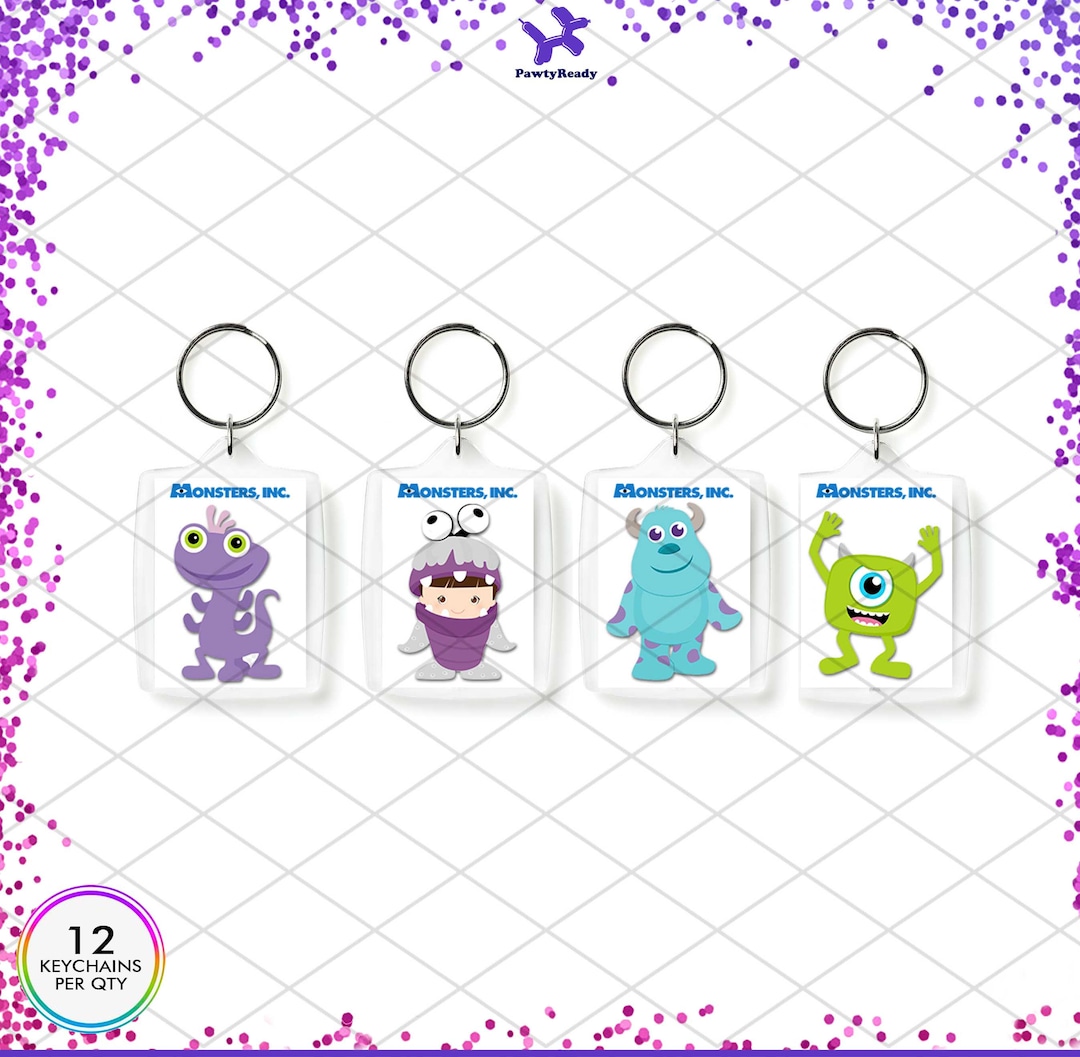 Monster Inc Keychain Gift Birthday Party Favor Decorations Supplies Bag ...