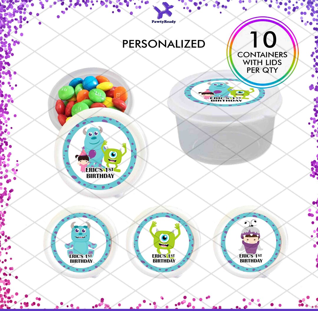Monster Inc Favor Containers Party Box Gift for Birthday Party ...
