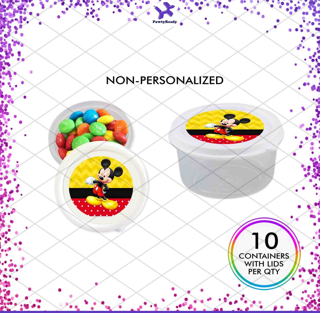 Mickey Mouse Favor Containers Party Box Gift for Birthday Party ...