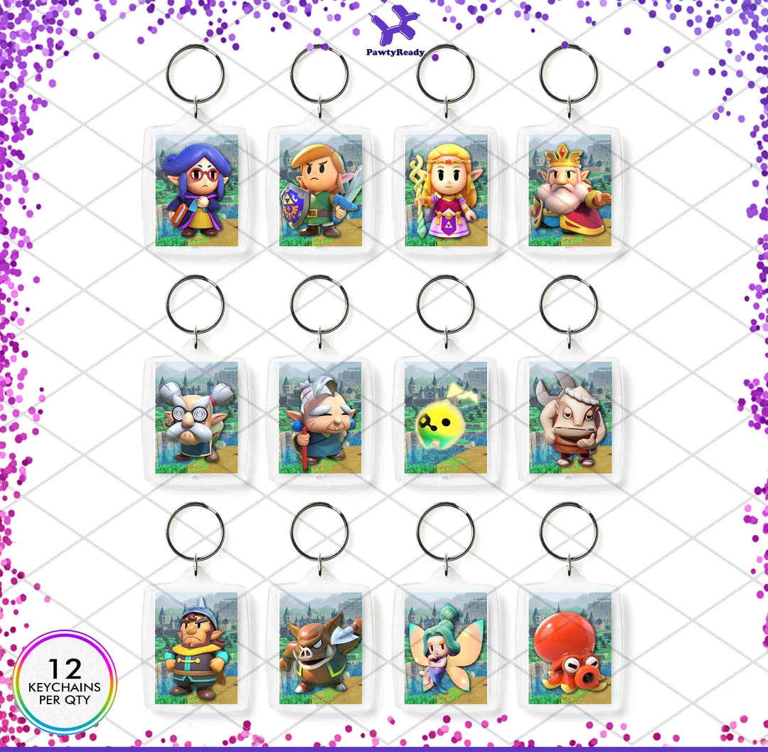 The Legend of Zelda: Echoes of Wisdom Keychains Favor Birthday Party ...