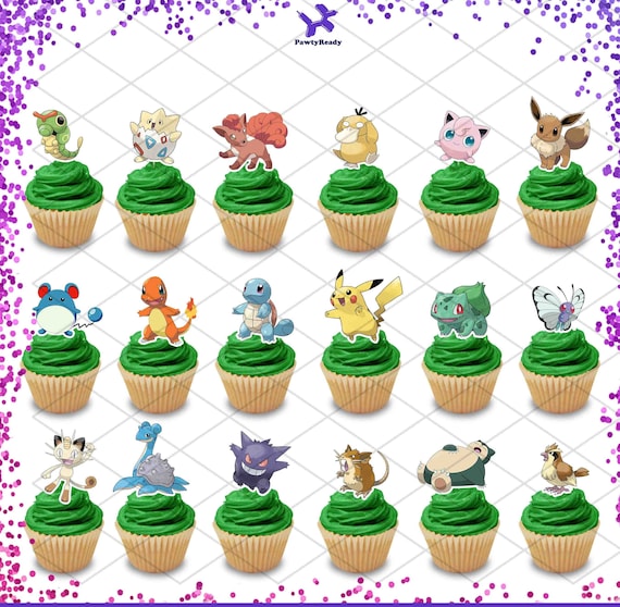Pokemon Cupcake Rings