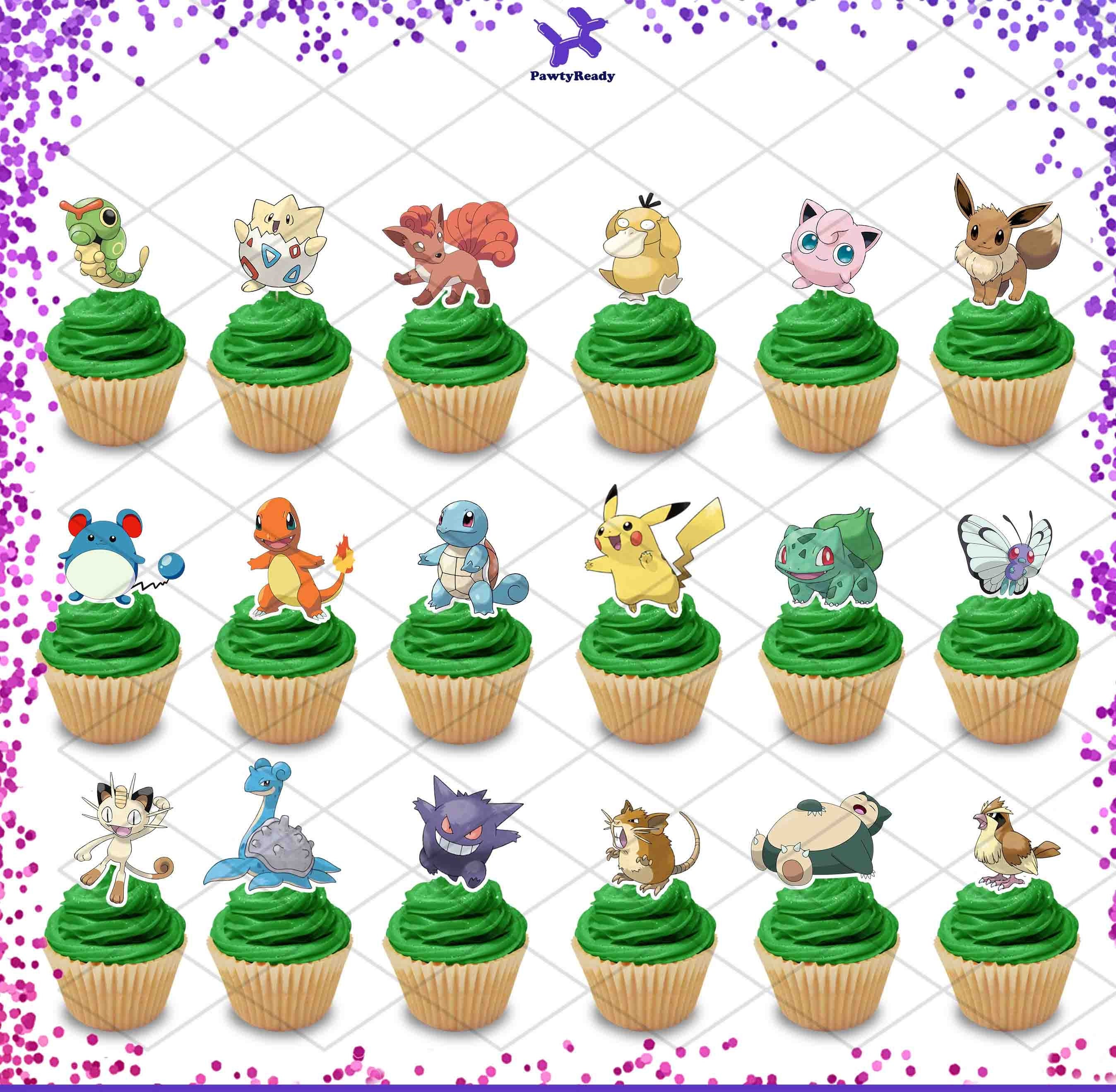 Pikachu Cupcake Toppers