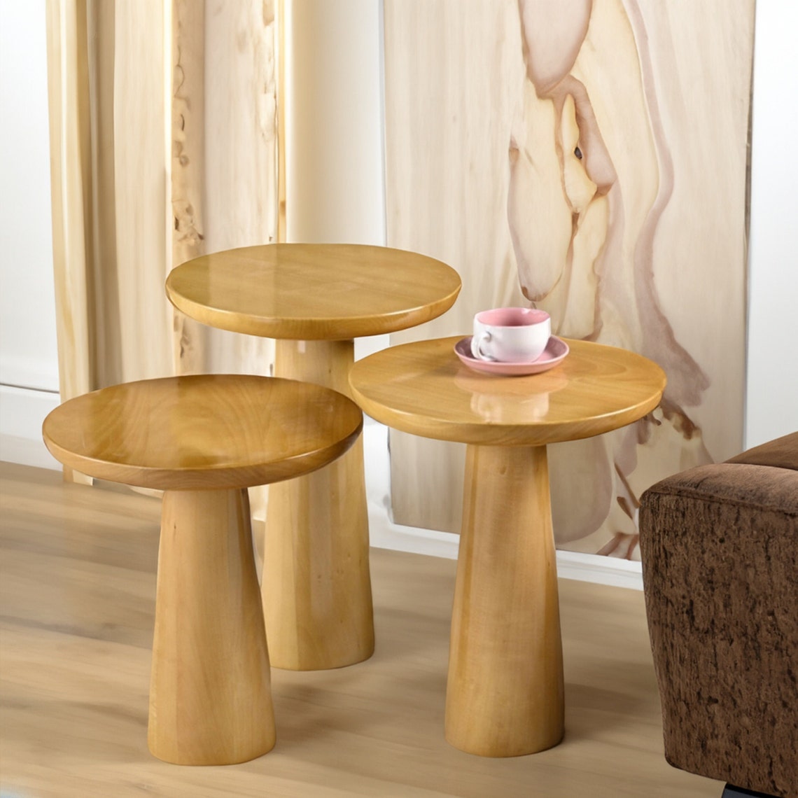 Mushroom Coffee Table Setcustomizable Mushroom Coffee - Etsy
