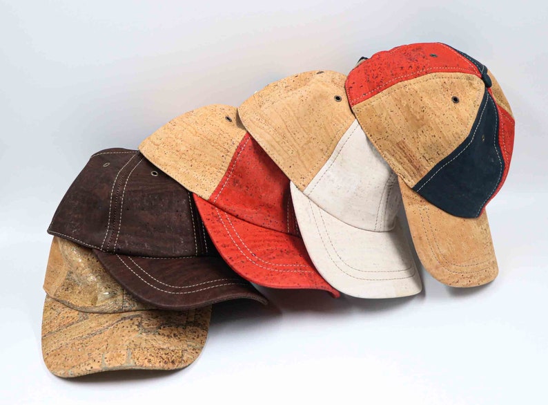 Cork Baseball Cap, Cork Leather Baseball Hat, Variable Color Cork Sun ...