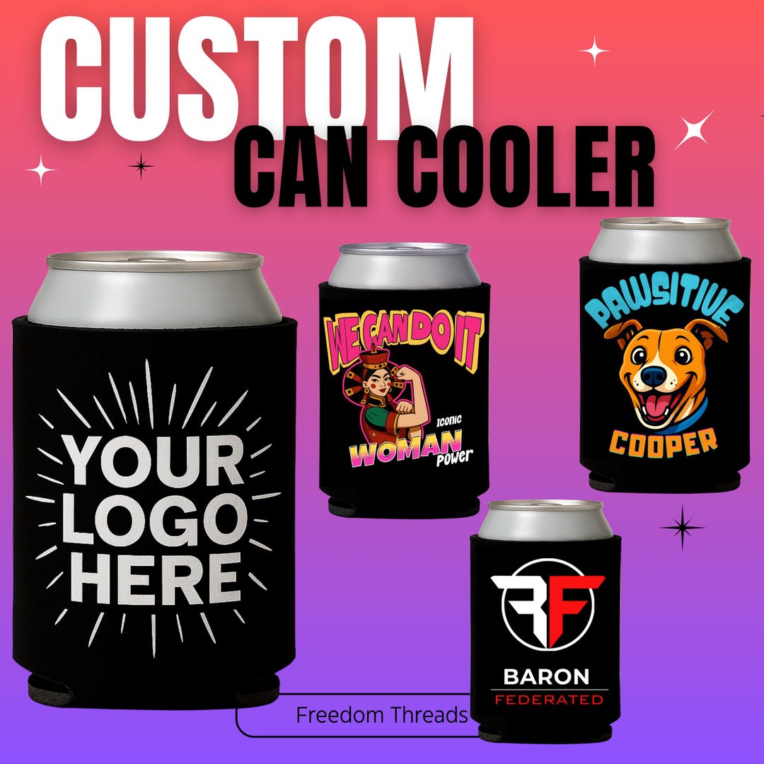 Personalized, Custom Can Coolers for Events, Wedding, Company, and ...