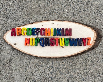 Crayon Alphabet - Etsy