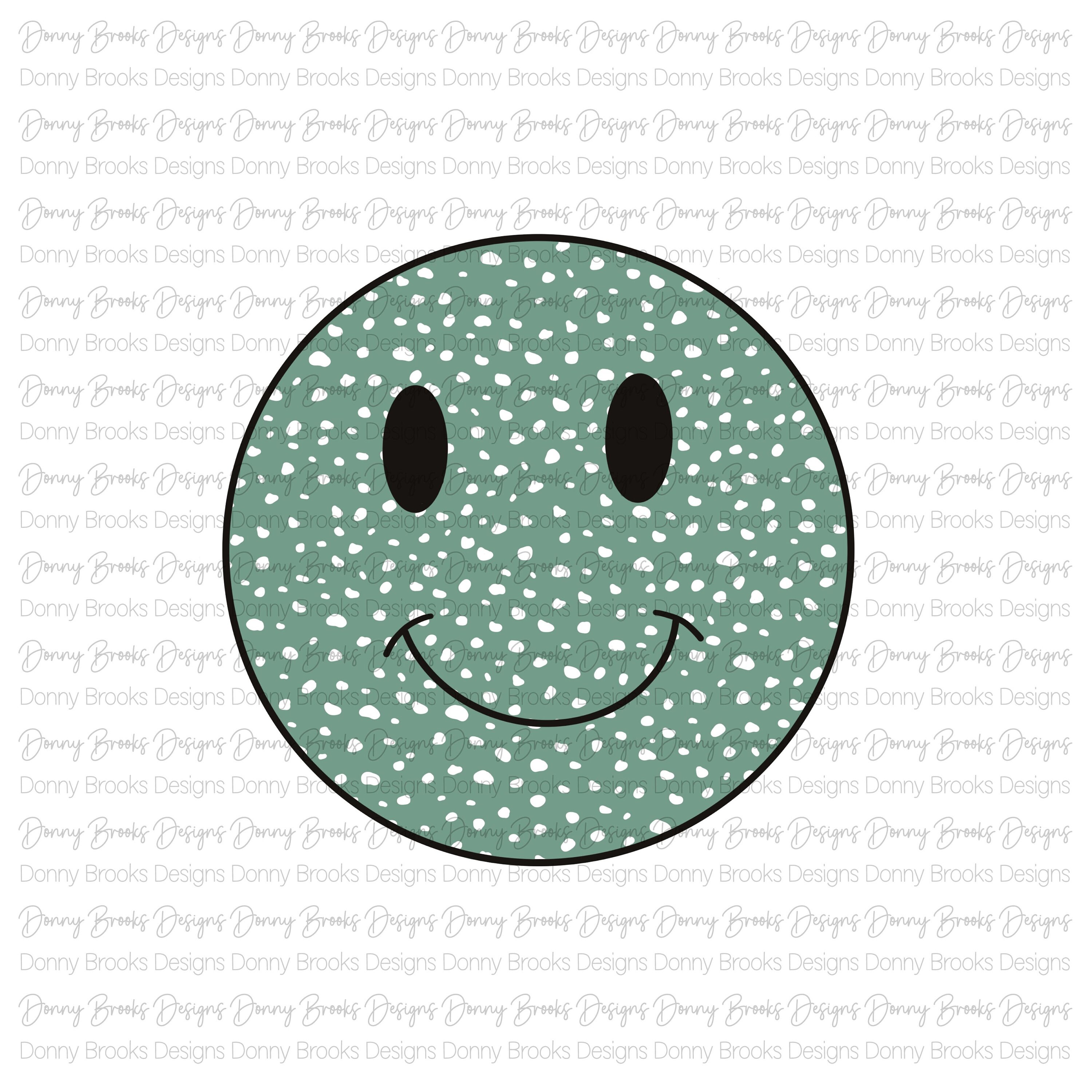 Mint Polka Dot Smile Digital Download - Etsy