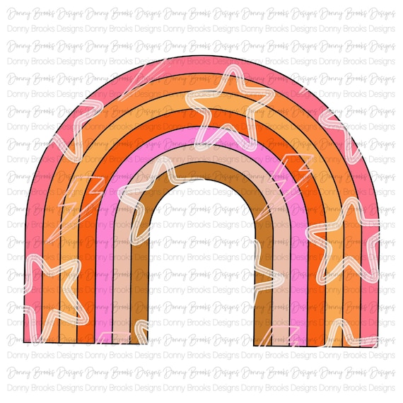 Retro Rainbow Digital Download - Etsy