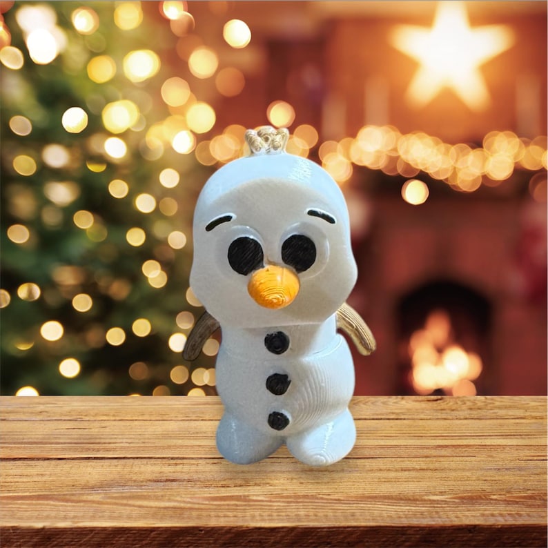 Snowman Wigglet | 3D Printed Fidget Toy - Etsy