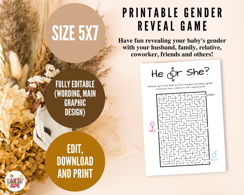 Girl Gender Reveal Maze, Unique Gender Reveal Ideas, Labyrinth Gender ...