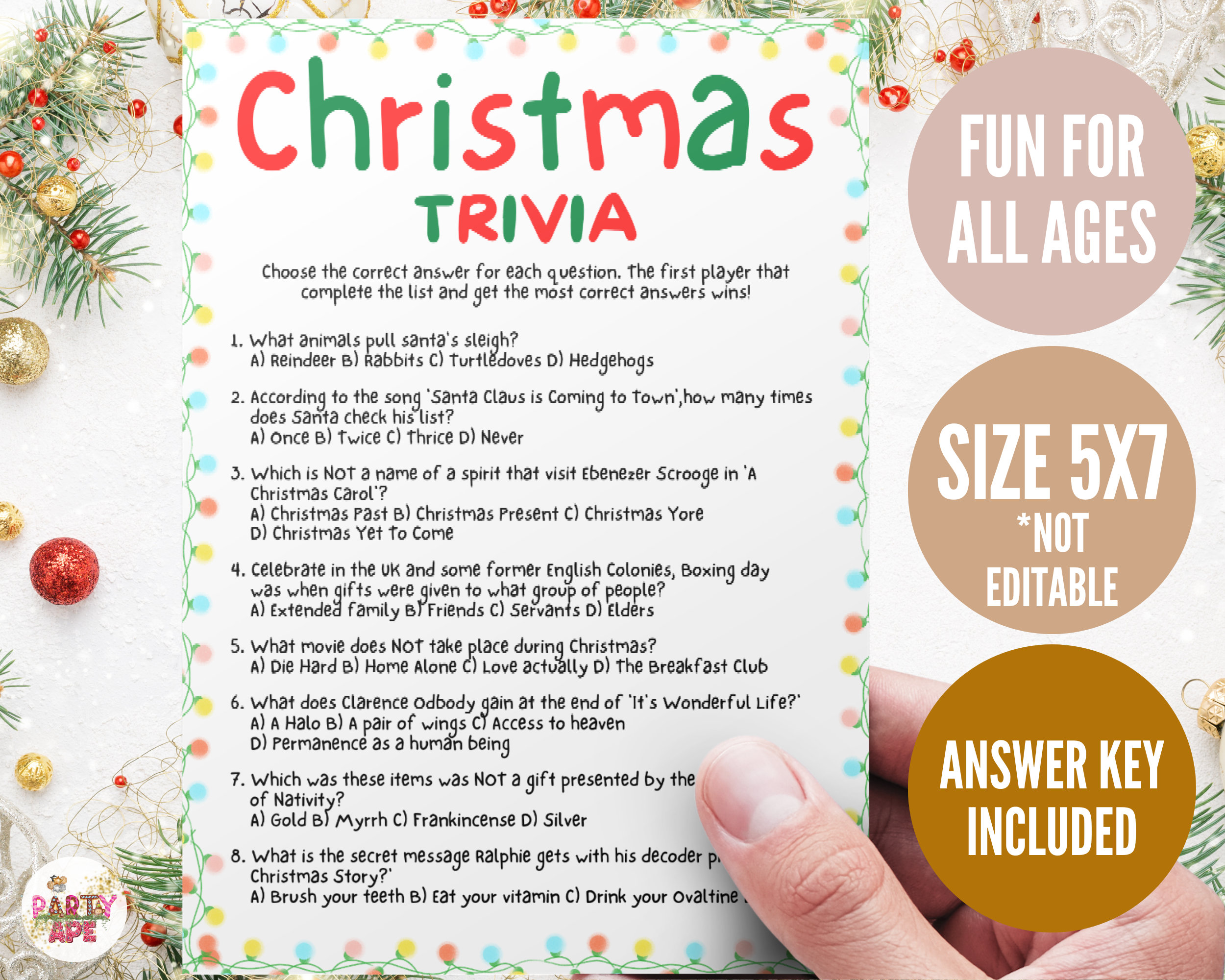 Christmas Trivia Games, Christmas Games for Family, Christmas Work ...