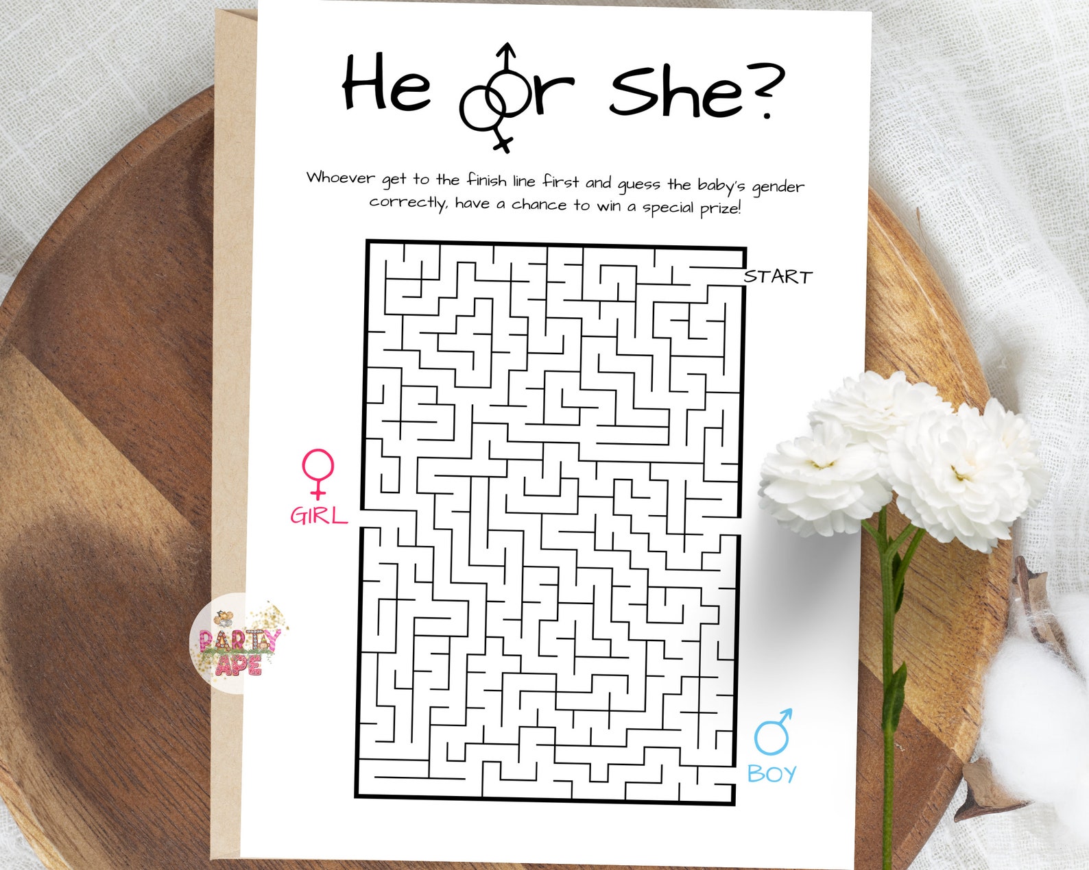Girl Gender Reveal Maze, Unique Gender Reveal Ideas, Labyrinth Gender ...