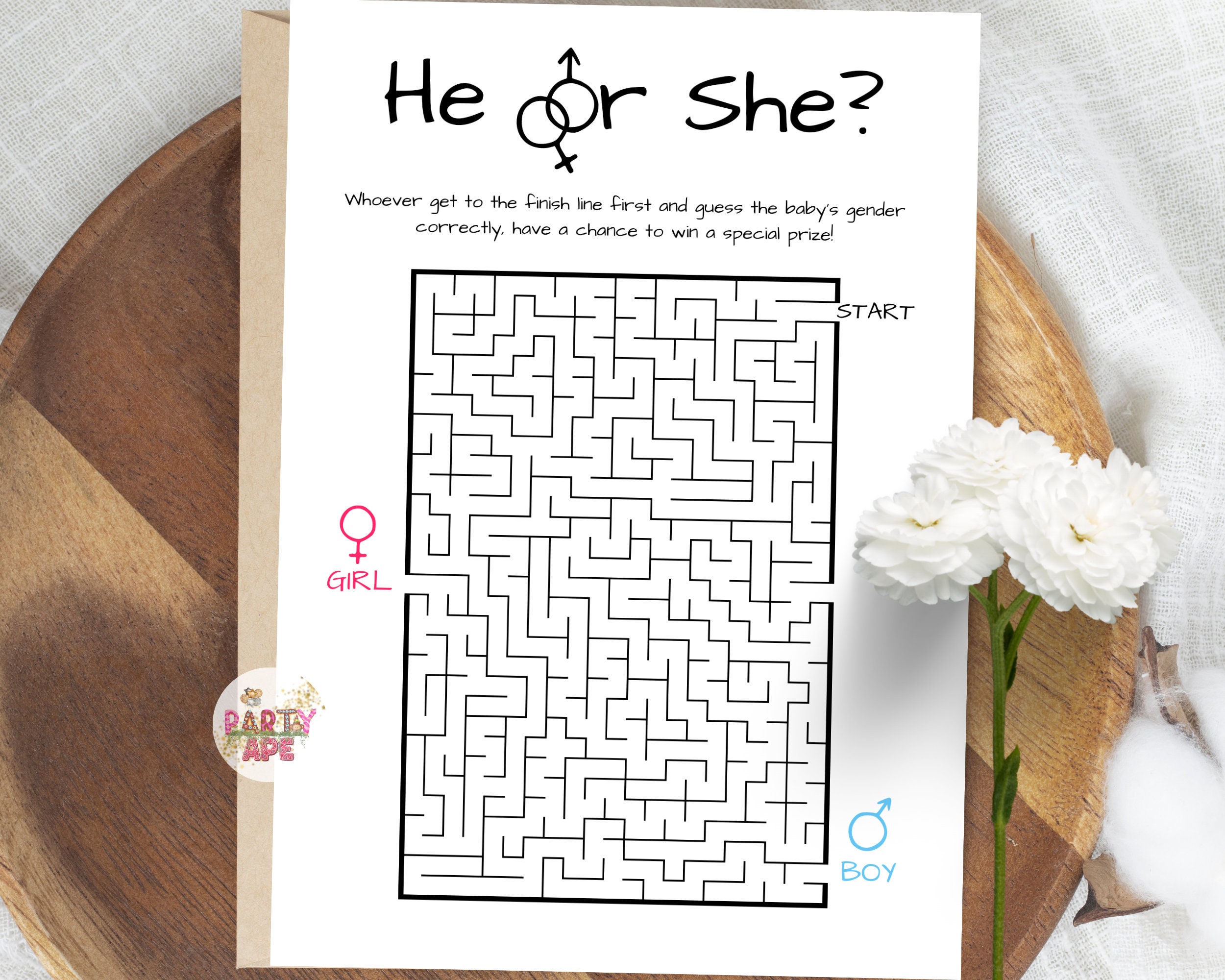 Girl Gender Reveal Maze, Unique Gender Reveal Ideas, Labyrinth Gender ...