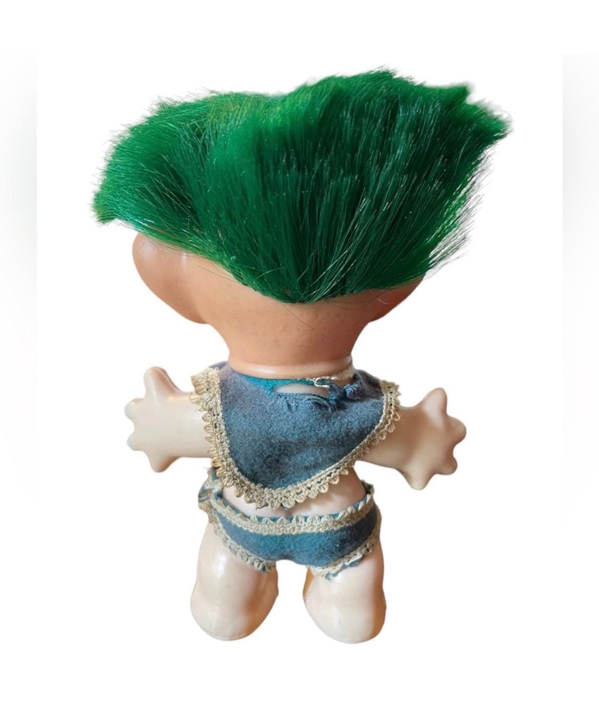 RARE Vintage MEGO 1965 Troll Doll Green Hair - Etsy