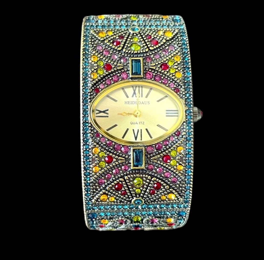 Authentic Heidi Daus Vintage Art Deco Women’s Watch - Etsy