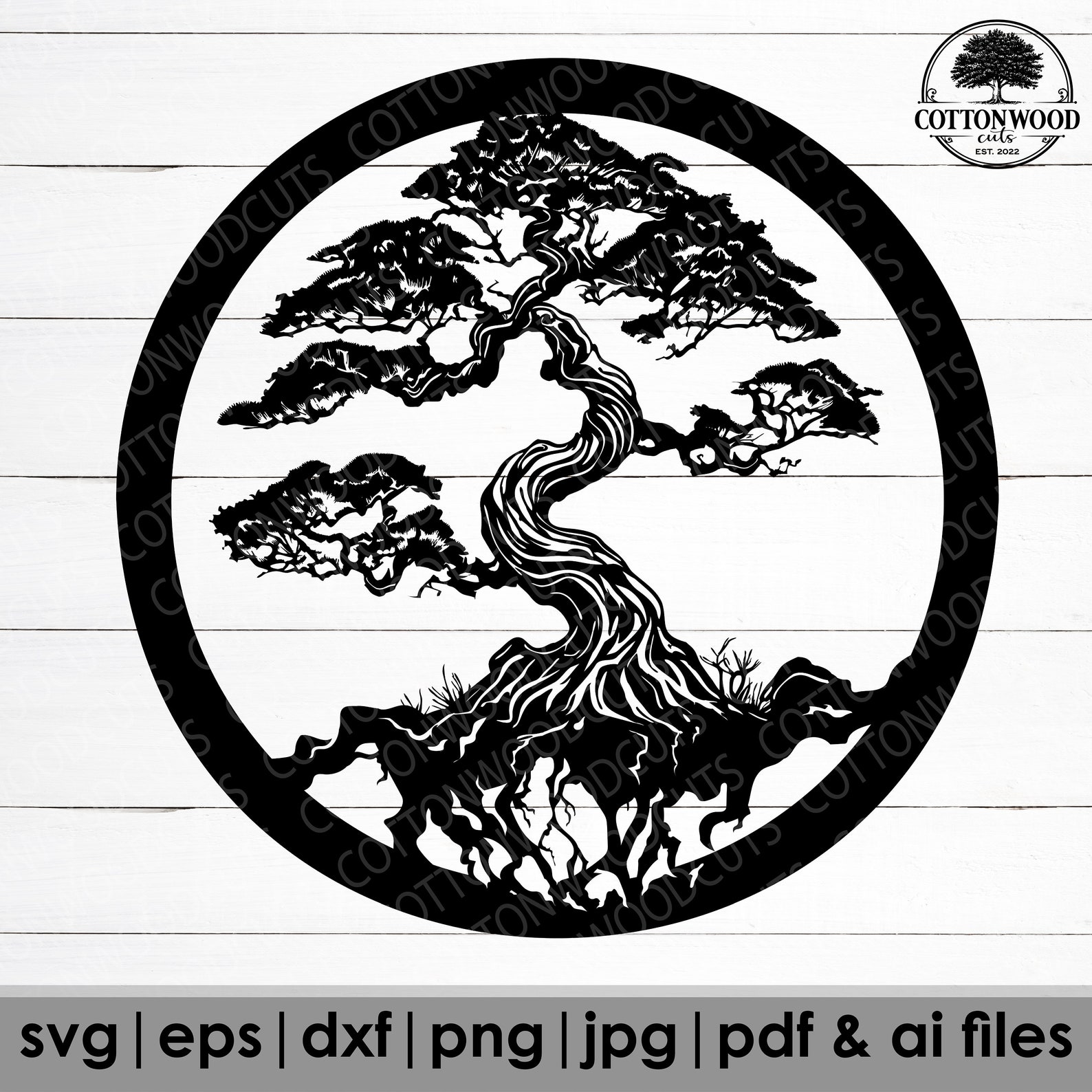 Bonsai Tree SVG, Chinese Tree Svg, Bonsai Svg, Nature Svg, Plasma Cut ...