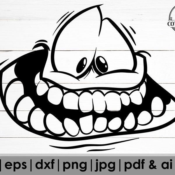 Cartoon Faces Svg - Etsy