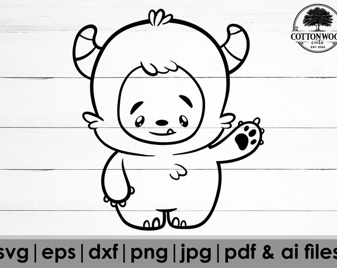 Baby Yeti SVG, Nursery SVG, Cute Yeti Svg, Cute Svg, Baby Room Svg ...