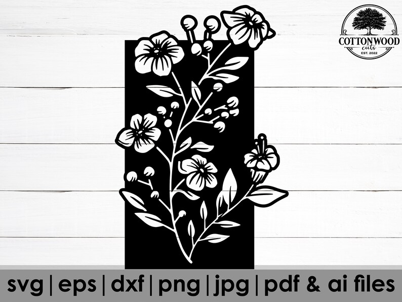 Flower SVG, Plant Cnc Svg, Plant Life Svg, Flower Rose Svg, Plasma Cut ...