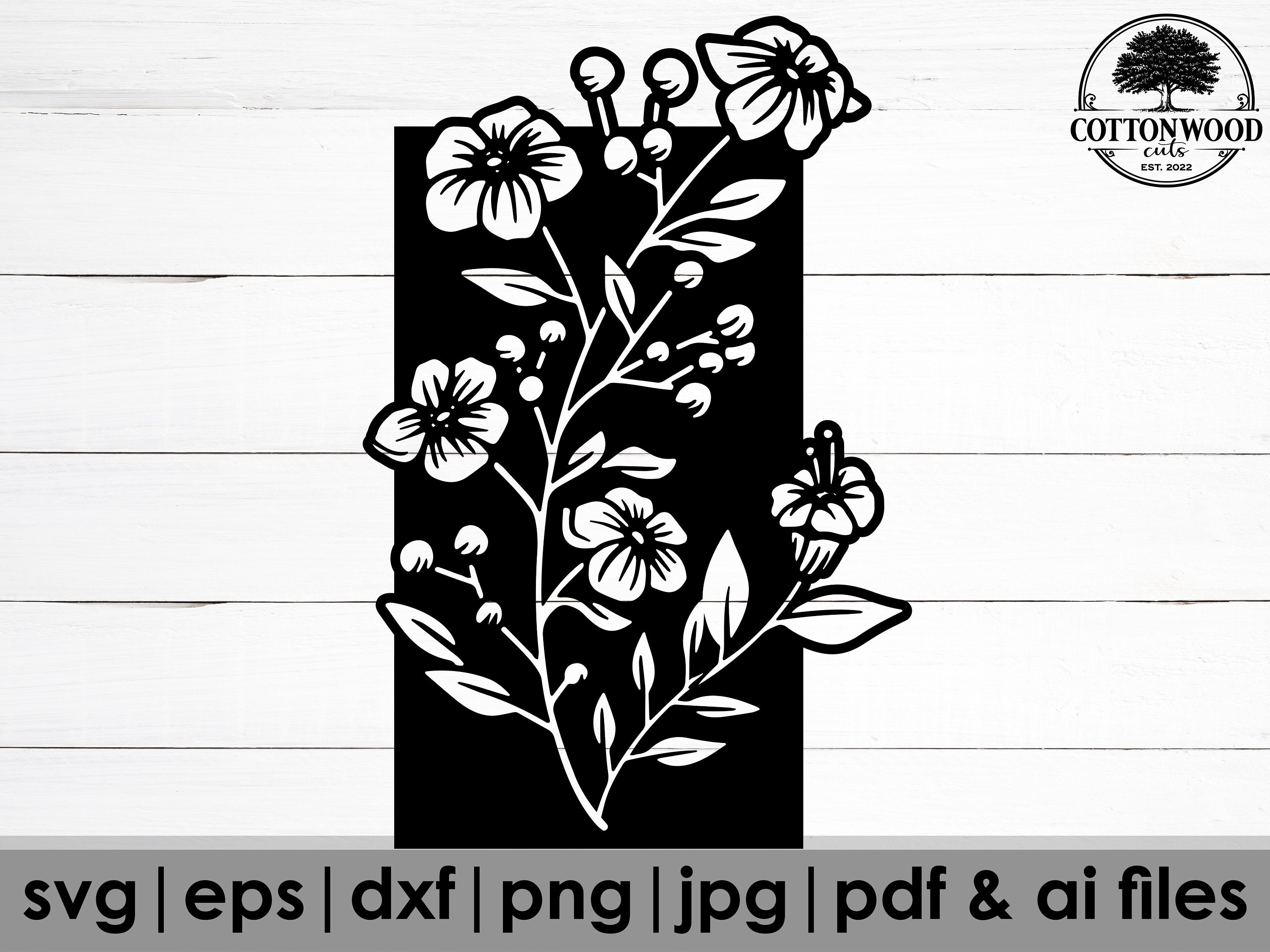 Flower SVG, Plant Cnc Svg, Plant Life Svg, Flower Rose Svg, Plasma Cut ...