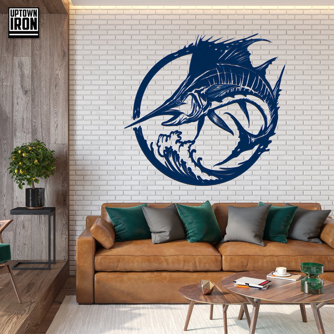 Marlin Wall Art, Wedding Gift , Anniversary Gift, Housewarming Gift ...