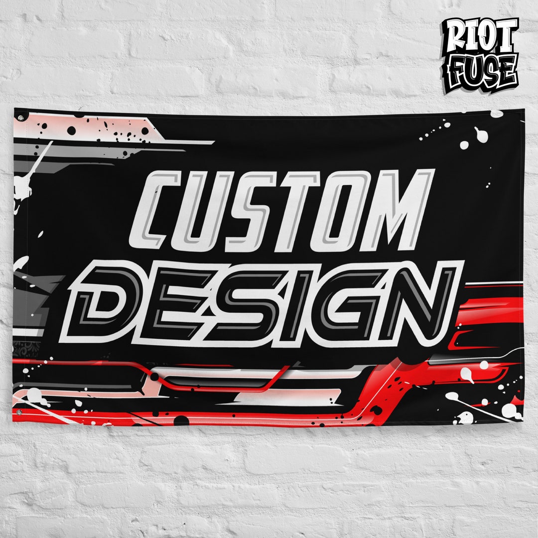 Custom Name Flag, Sports Name Sign, Custom Banner, Sports Flag, BMX ...