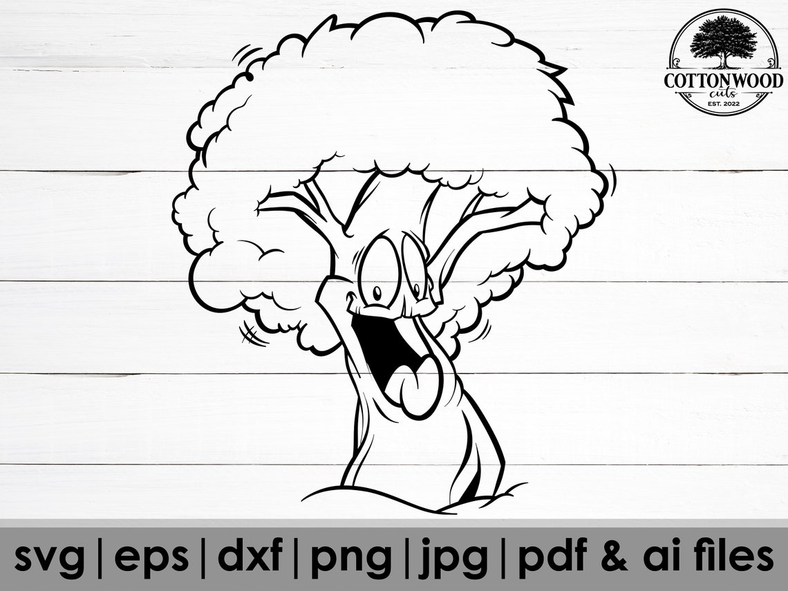 Tree SVG, Cute Tree SVG, Tree Kids Svg, Cartoon Png, Nursery Room Svg ...