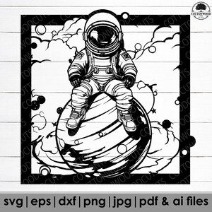 Astronaut SVG, Space Svg, Space Man Svg, Outer Space Svg, Plasma Cut ...