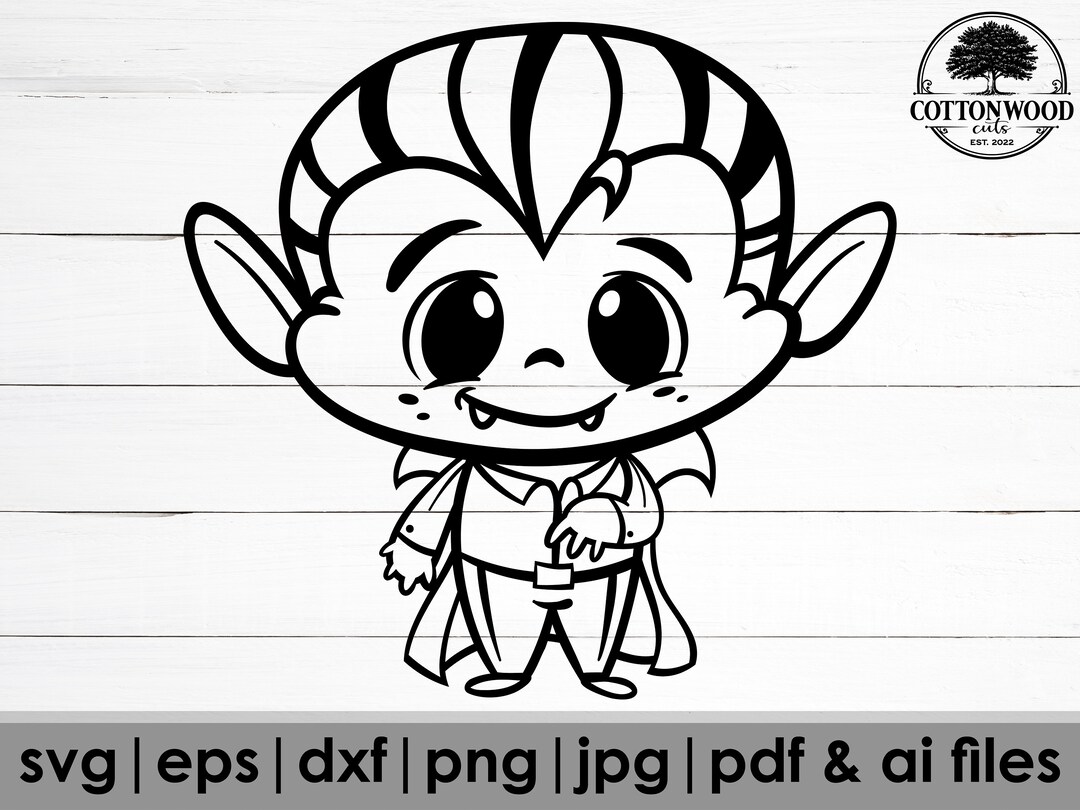 Dracula SVG, Fall SVG, Cute Halloween Svg, Cute Svg, Gift for Fall Svg ...