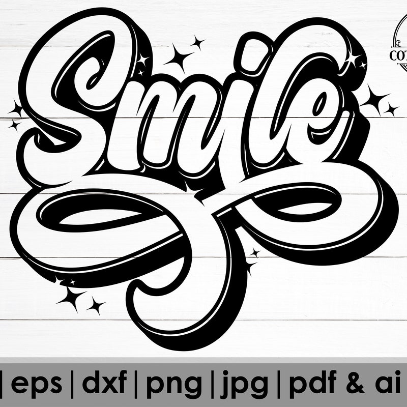 Smile Cut File - Etsy