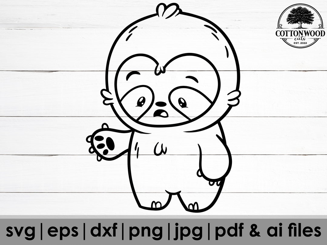 Sloth SVG, Kids Quote SVG, Cute Sloth Svg, Cute Svg, Gift for Kids Svg ...