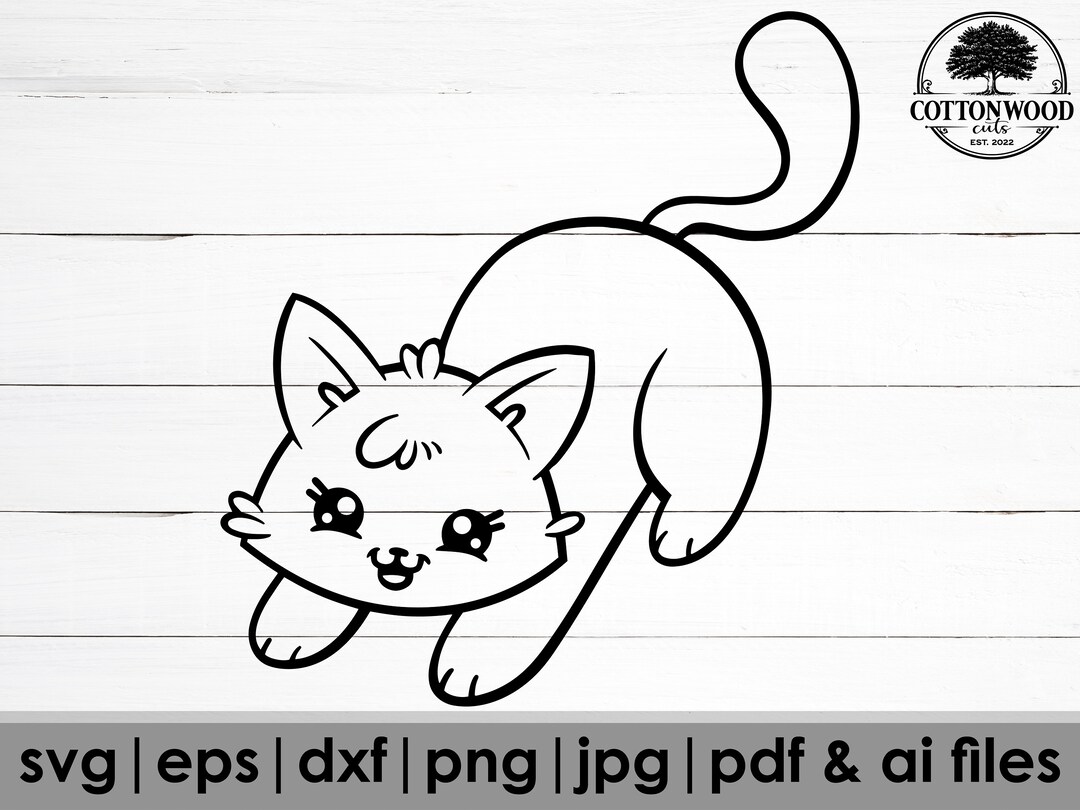 Cat Kitten SVG, Kids Quote SVG, Cute Svg, Cat Svg, Adorable Svg, Cute ...