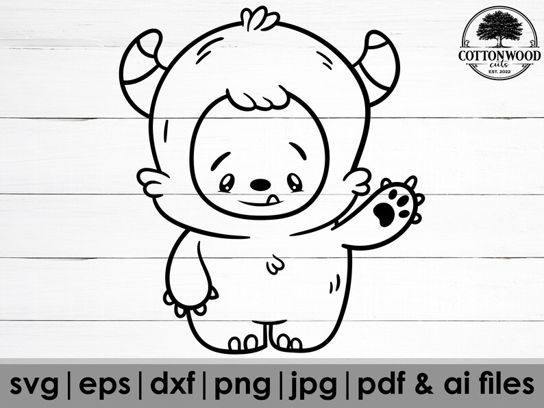 Yeti SVG, Nursery Animal SVG, Cute Yeti Svg, Cute Svg, Baby Room Svg ...