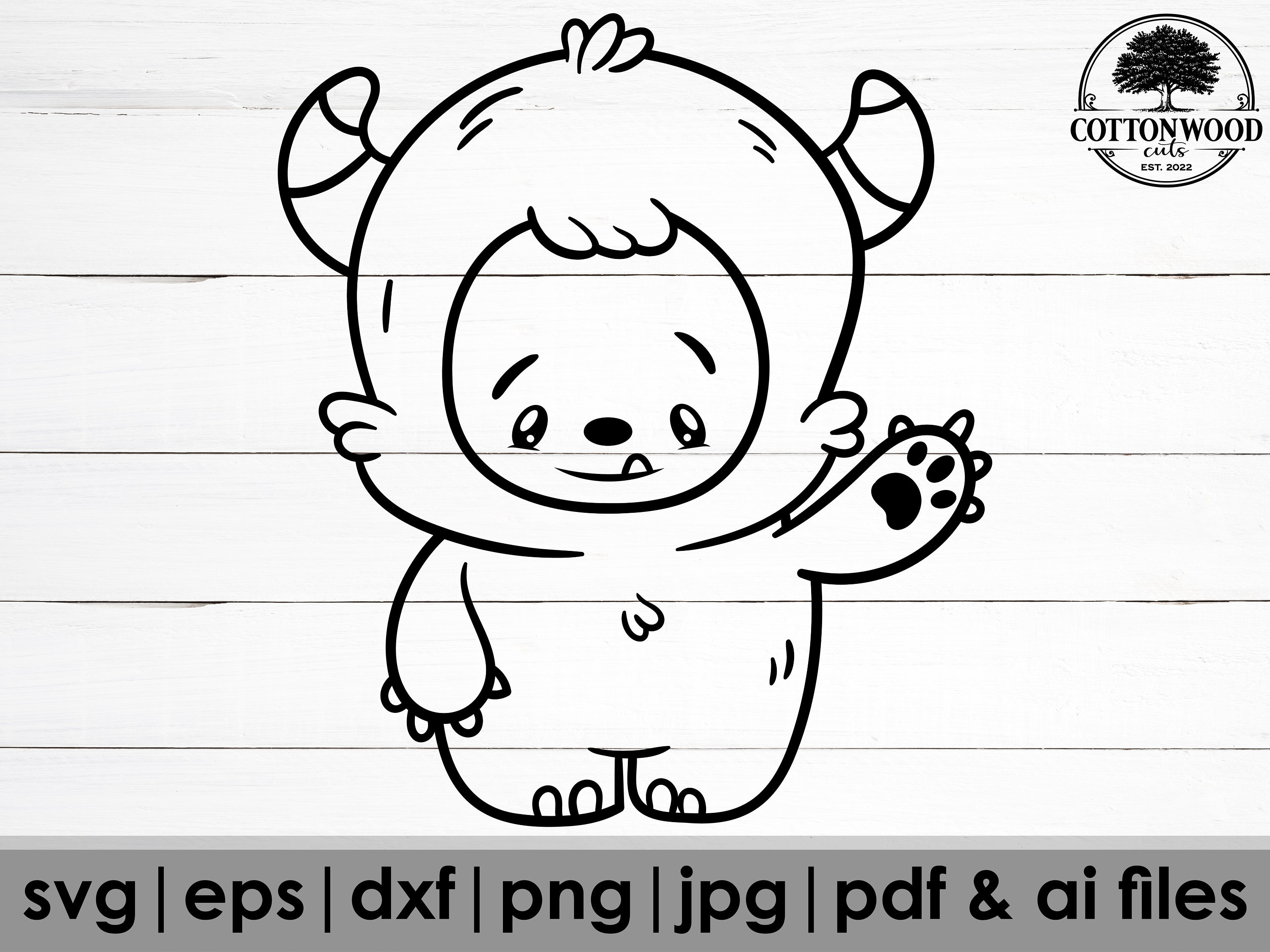 Yeti SVG, Nursery Animal SVG, Cute Yeti Svg, Cute Svg, Baby Room Svg ...