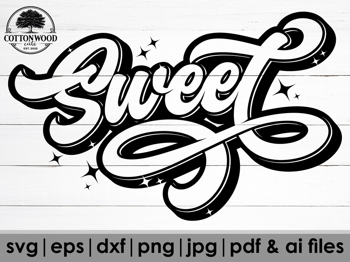 Dulce SVG, Dulce cita SVG, Dulce vida svg, Dulce niño svg, Regalo para ella svg, Camisa dulce ...