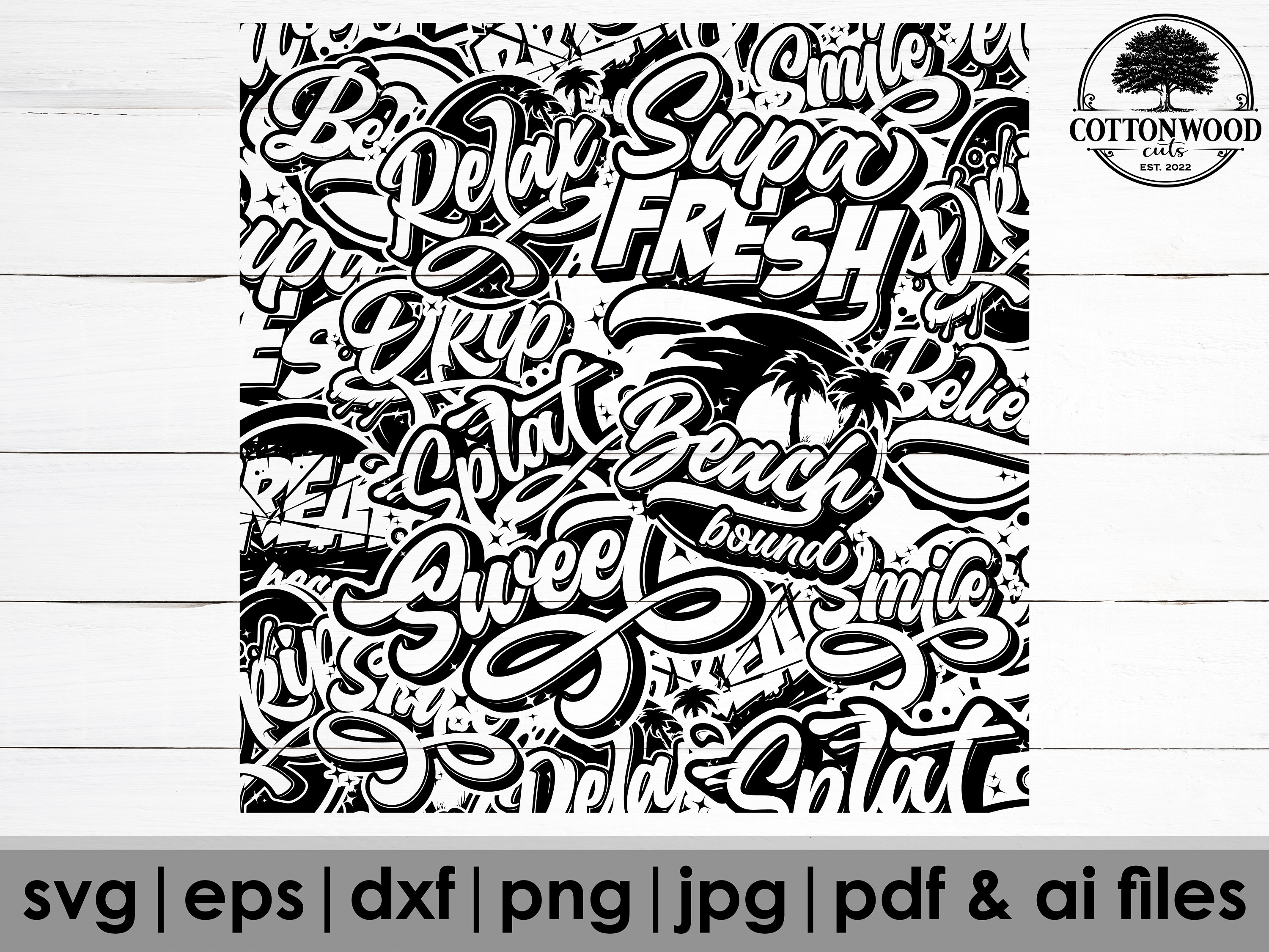Graffiti SVG, Graffiti Quote SVG, Beach Life Svg, Graffiti Text Svg ...