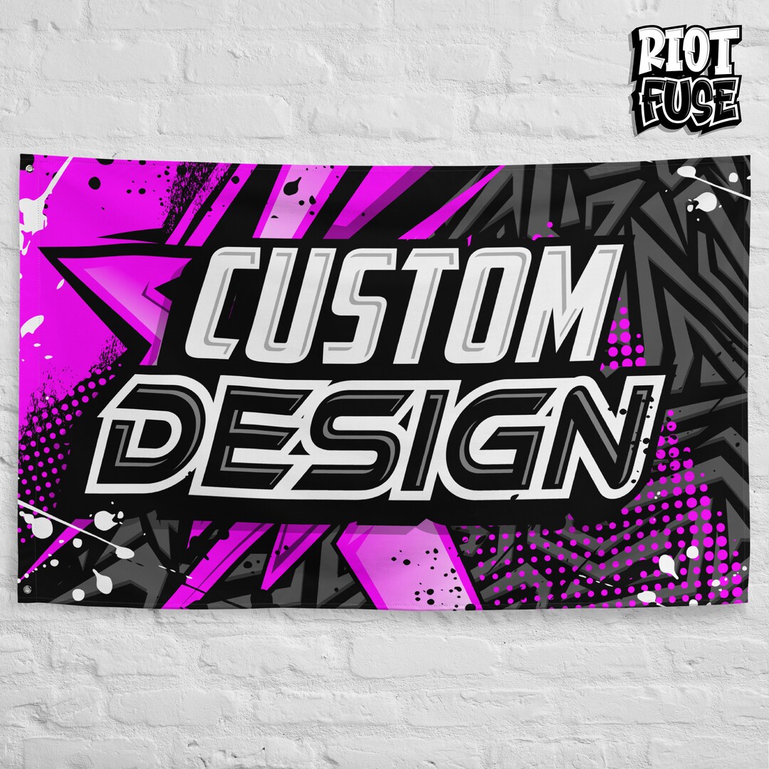 Custom Name Flag, Sports Name Sign, Custom Banner, Sports Flag, BMX ...