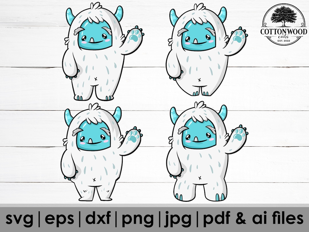Yeti Tribe SVG, Snowman SVG, Cute Yeti Svg, Cute Svg, Nursery Svg, Cute ...