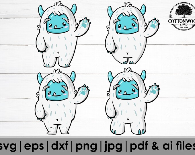 Yeti Tribe SVG, Snowman SVG, Cute Yeti Svg, Cute Svg, Nursery Svg, Cute ...
