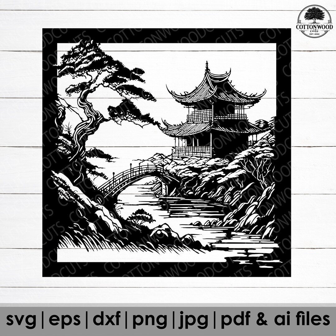 China Japanese SVG, Chinese Land Svg, Beautiful Svg, Nature Svg, Plasma ...