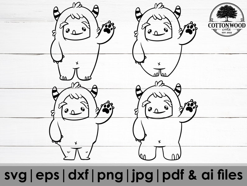 Yeti Tribe SVG, Snowman SVG, Cute Yeti Svg, Cute Svg, Nursery Svg, Cute ...