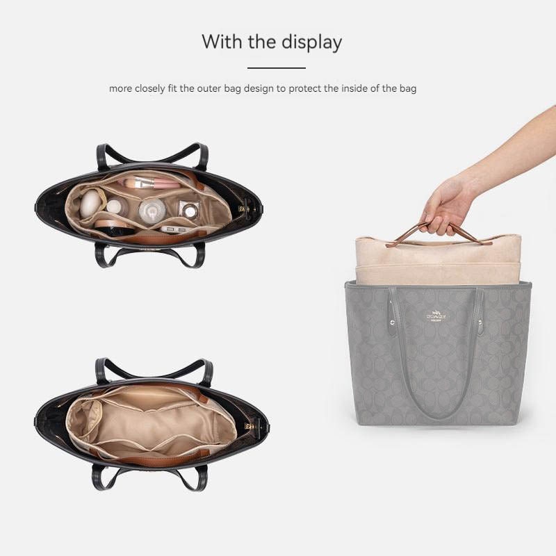 Handbag Organizer for Coach Central Tote Bag Purse Insert Organizer ...