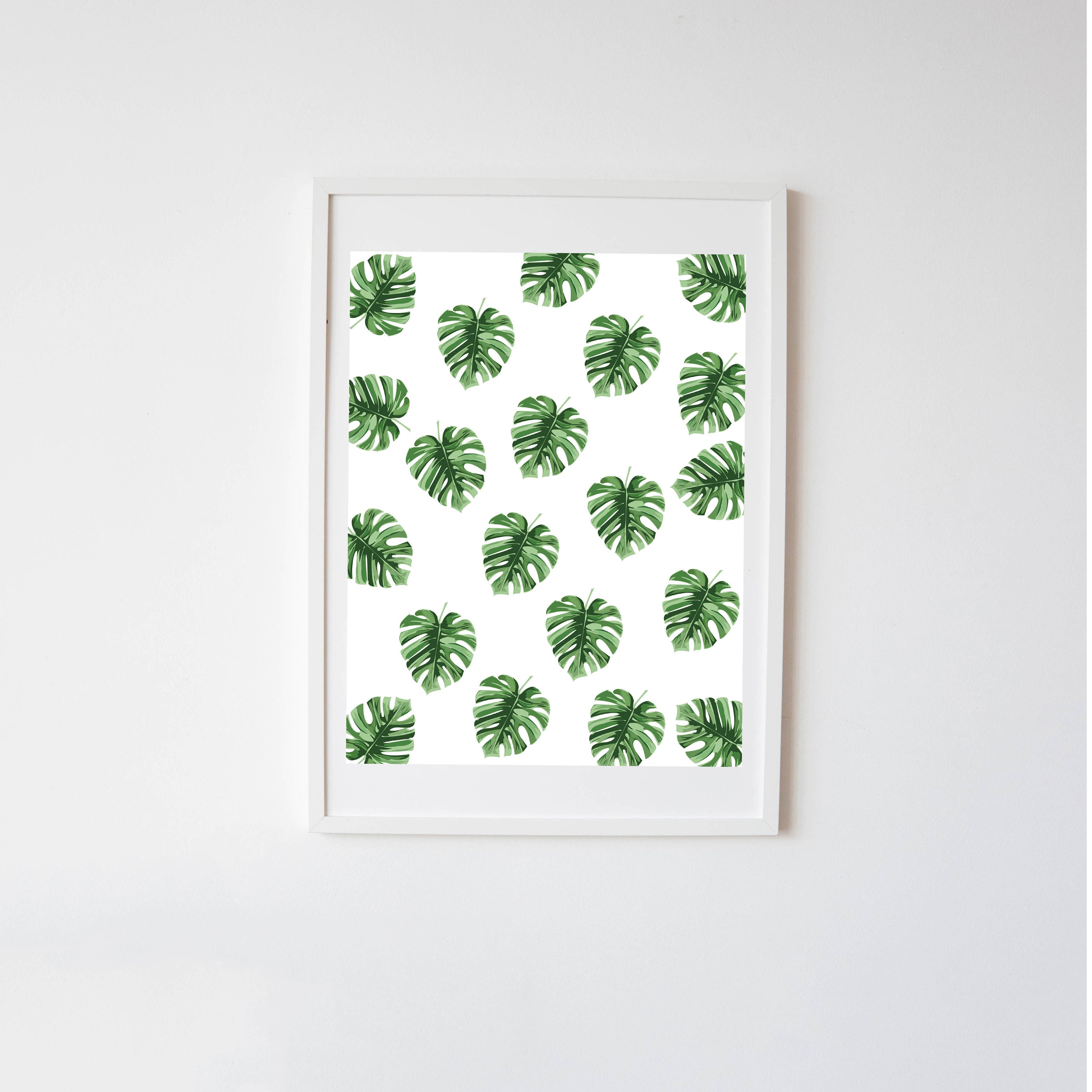 Tropical Palm Leaf Digital Printable - Etsy