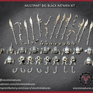 Vinciminiatures Black Rats (20 Models Set) | BASES INCLUDED - Etsy