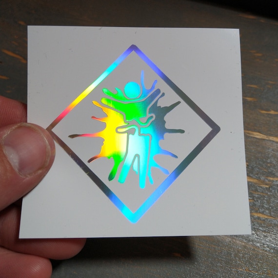 Halo Splatter Medal Vinyl Decal Holographic - Etsy Australia
