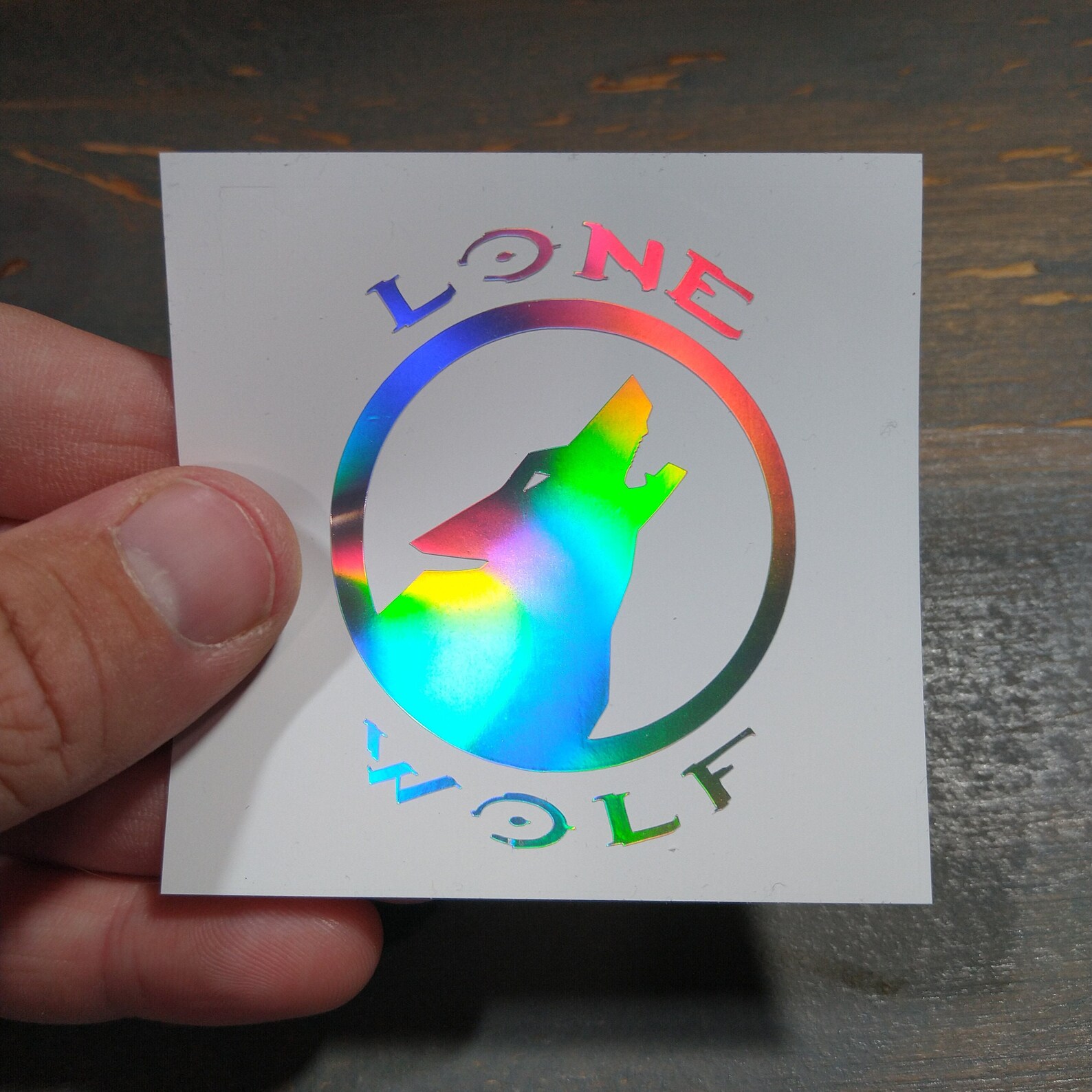 Halo Lone Wolf Emblem With Font Vinyl Decal Holographic - Etsy