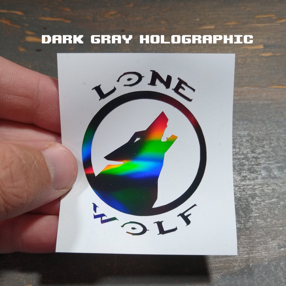 Halo Lone Wolf Emblem With Font Vinyl Decal Holographic - Etsy
