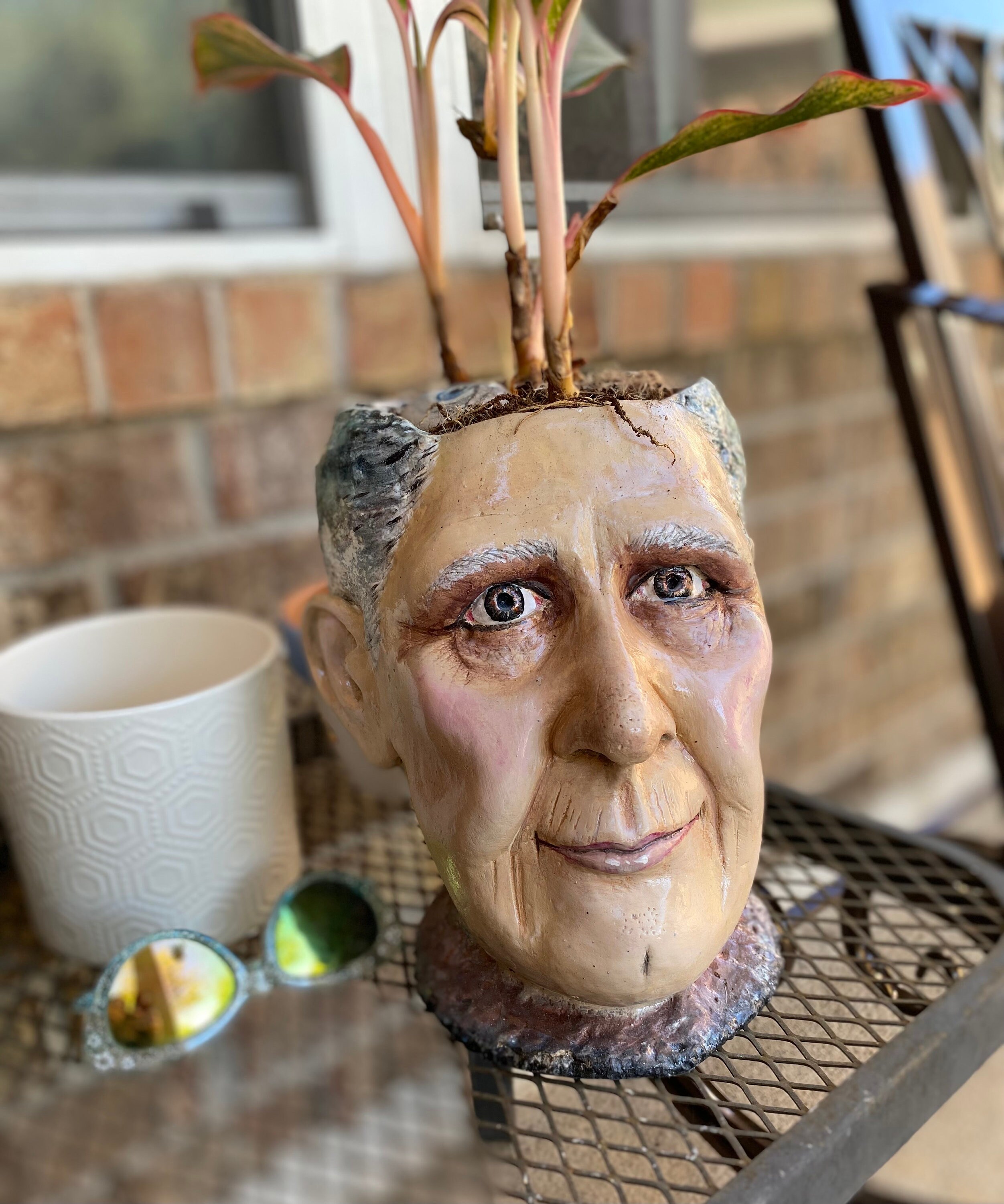 Large Face Flower Planter …potheads - Etsy