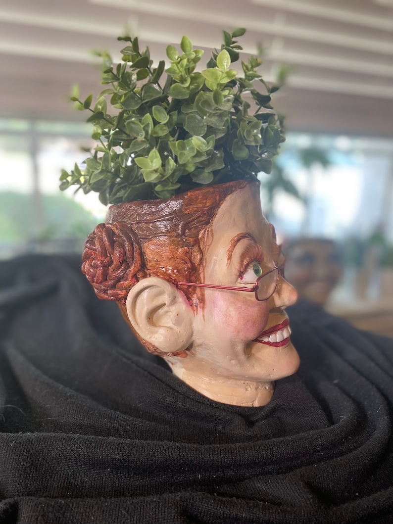 Face Flower Pothead Planters - Etsy