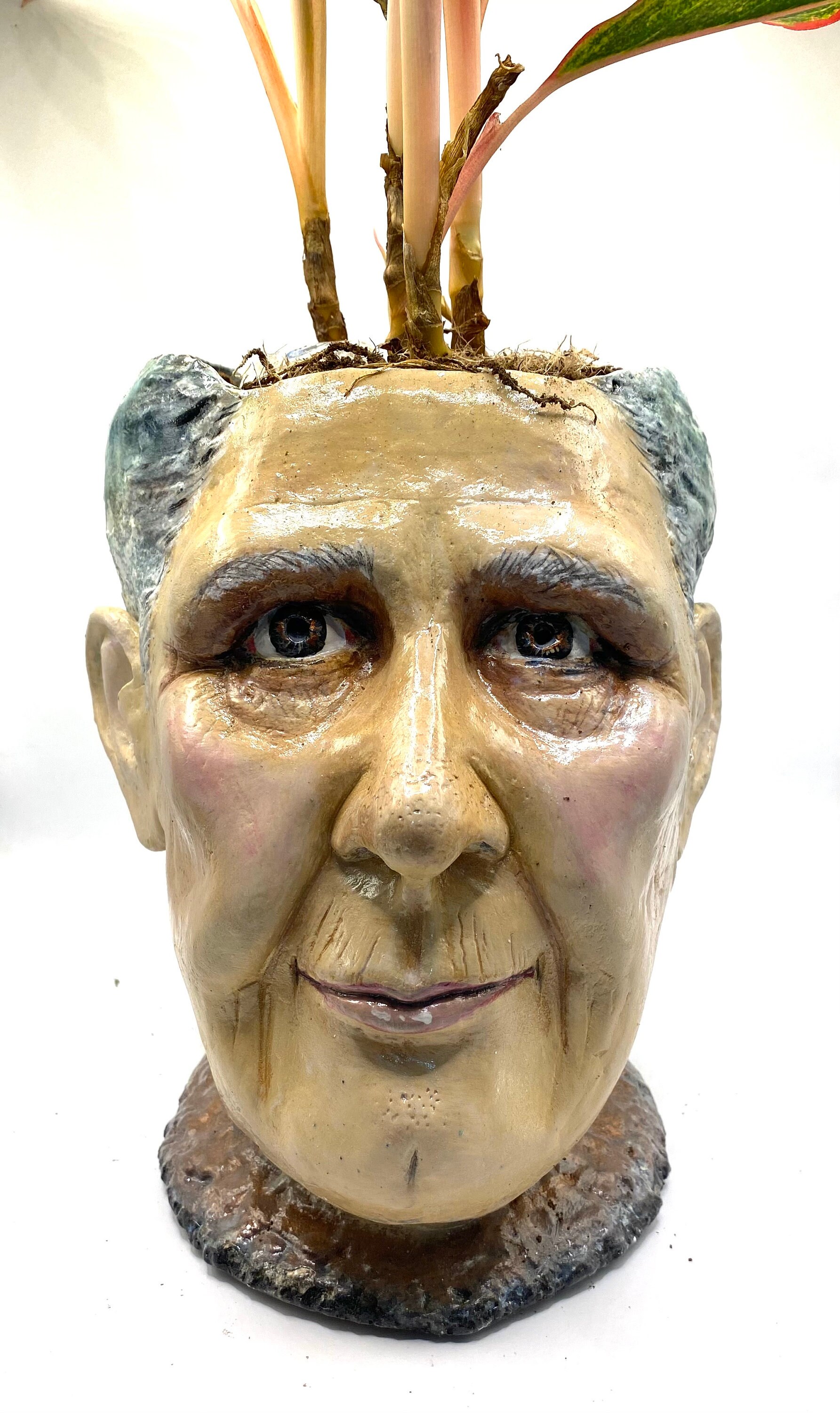 Large Face Flower Planter potheads - Etsy